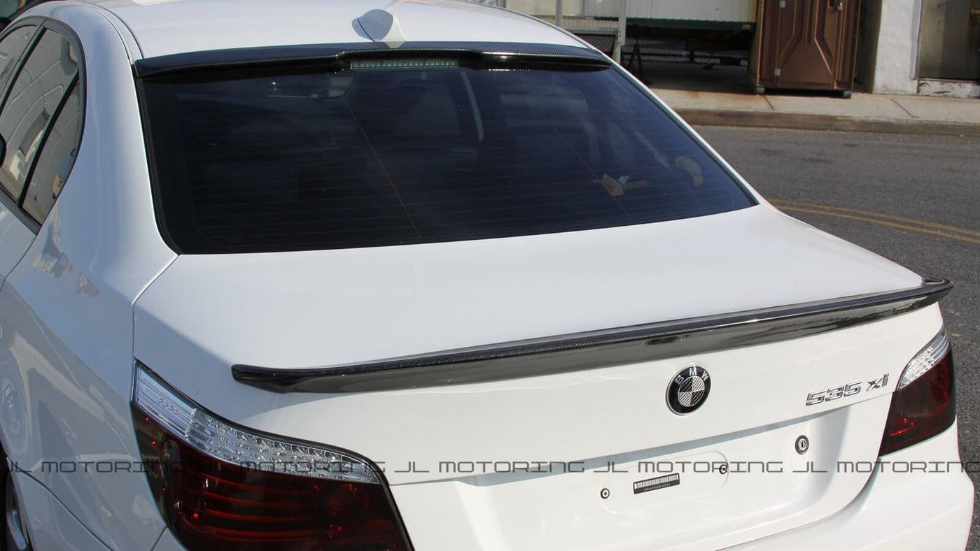 BMW E60 5 Series ACS Style Carbon Fiber Trunk Spoiler - JL Motoring