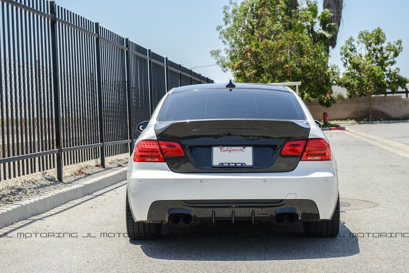 BMW E92 3 Series M Sport DTM Carbon Fiber Rear Diffuser - Quad - JL ...