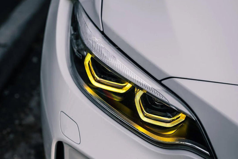 BMW F32 F33 F36 4 Series Yellow DRL LED Module Set - JL Motoring